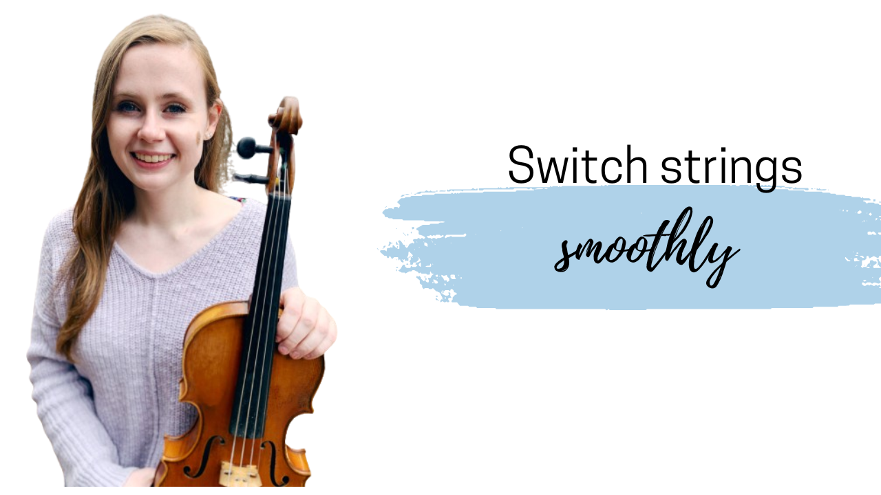 How to smoothly switch between strings with your violin bow