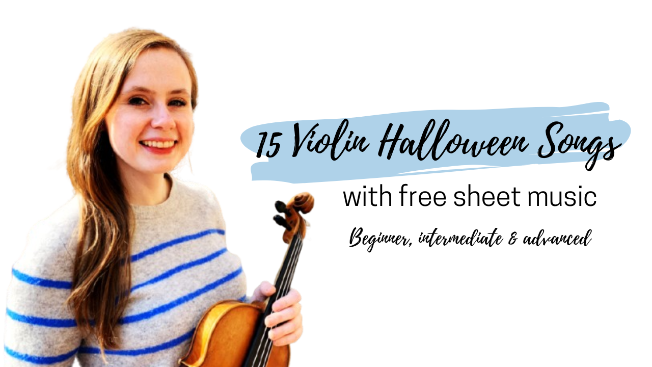 15 Violin Halloween Songs with Free Sheet Music (Beginner, Intermediate ...